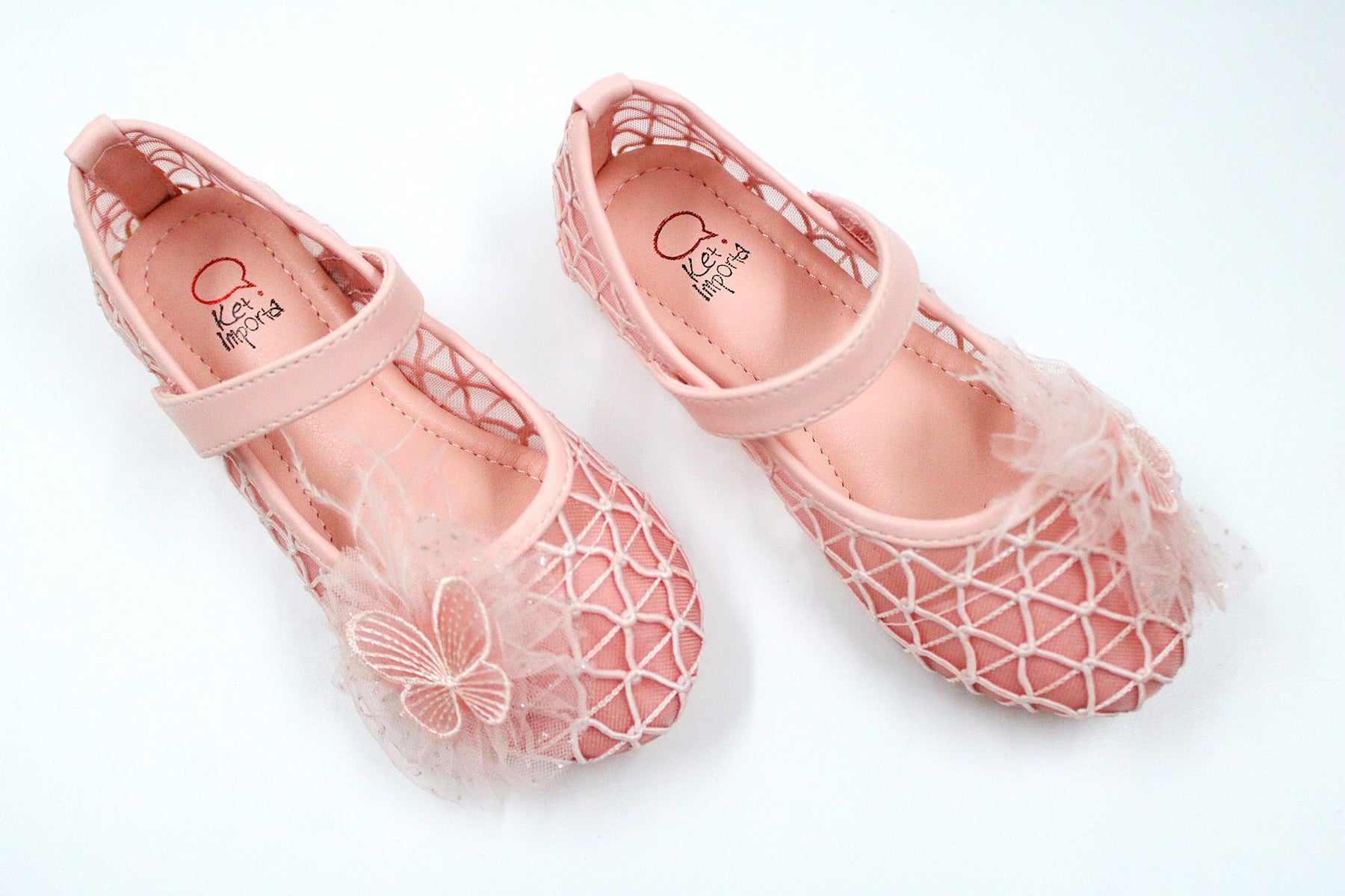 Girl Pink Ballerina Shoes – Party Flats by Ket Kids - Shop Online Now