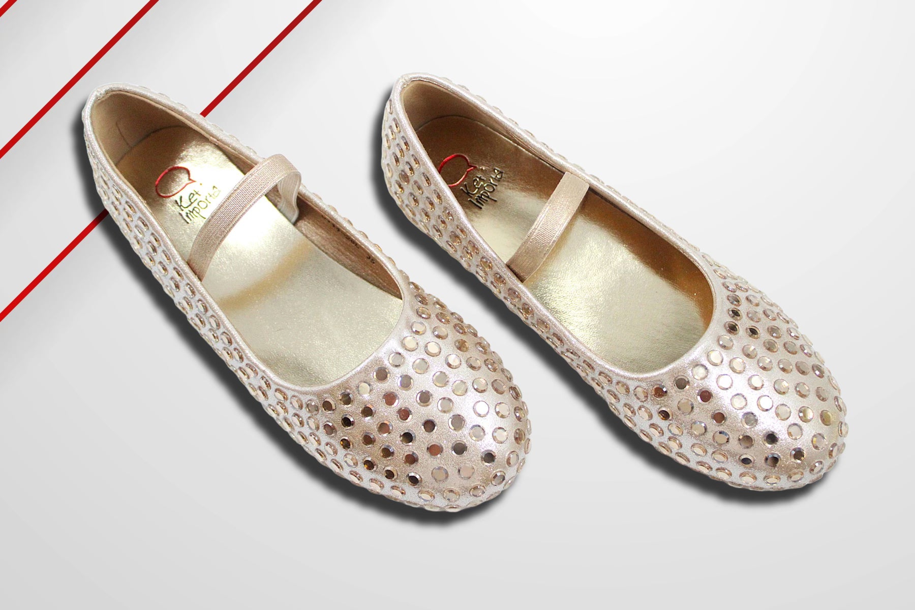 Girls Golden Radiant Ballerinas – Party Shoes by Ket Kids - Shop Online Now